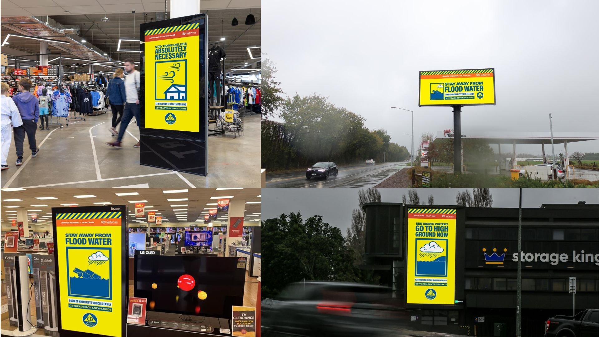 DOOH Delivers Real-Time Warning Information During Severe Weather Events